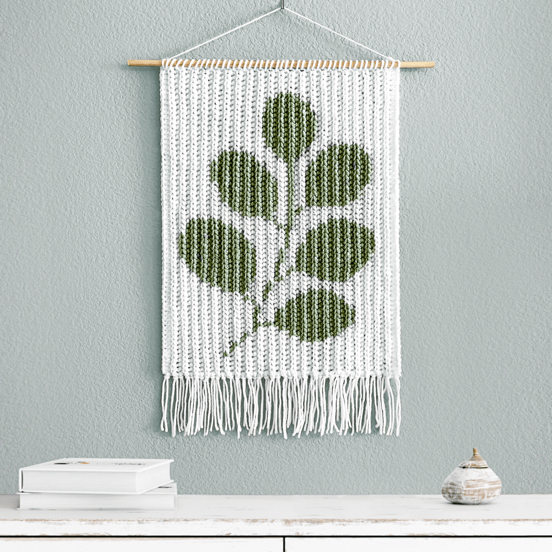 Ribbed Leaves Wall Hanging | Crochet Pattern – Little Light Design Co.